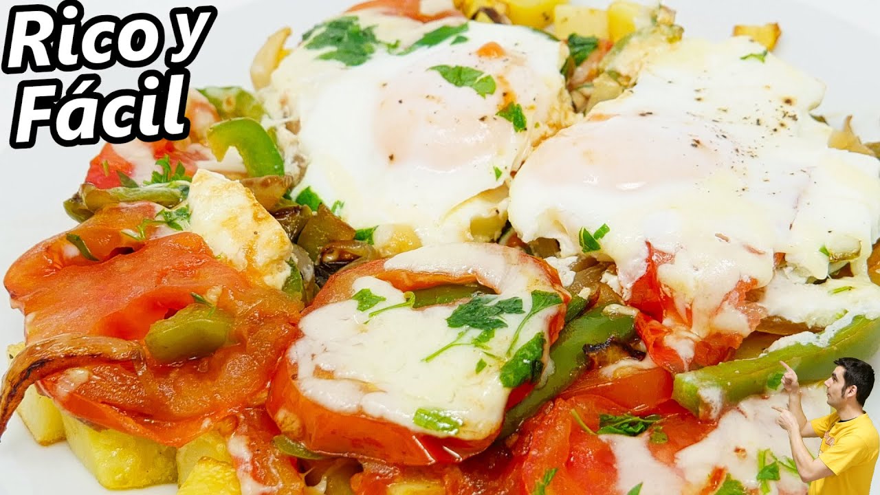 Desayuno Rico, Fácil Y Rápido Con Huevos Y Papas / Listo En Solo 10 Minutos