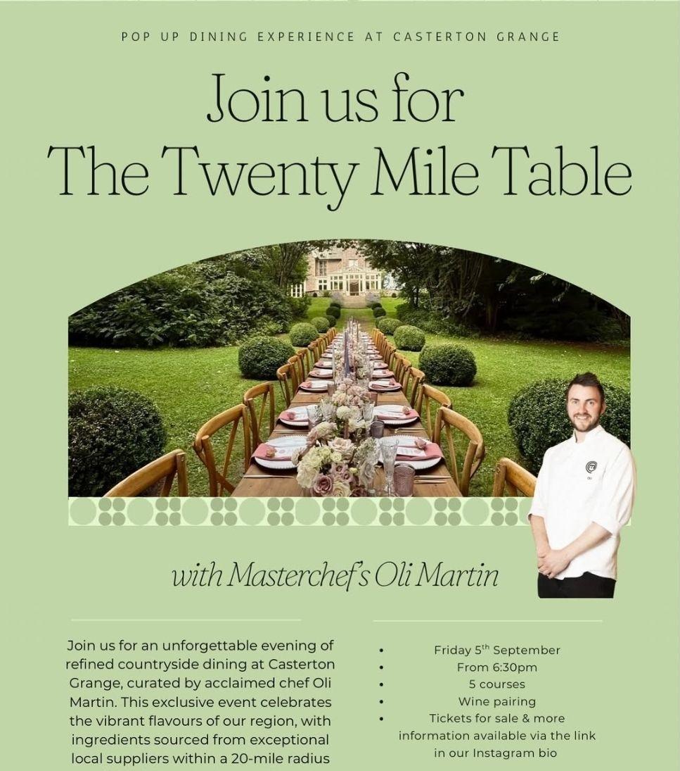 MasterChef’s Oli Martin Returns to the Tri County