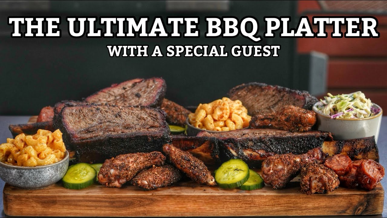 The ULTIMATE BBQ PLATTER – Smoked Beef Ribs, Wings, Mac & Cheese & More!