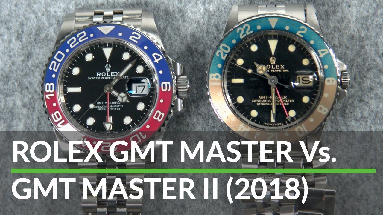 Rolex GMT Master vs GMT Master II Pepsi 1675 vs 126710 BLOR