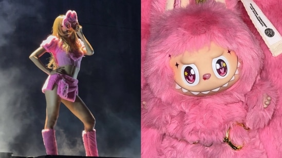 Blackpink's La Lisa dressed up as a Labubu during the band’s London ...