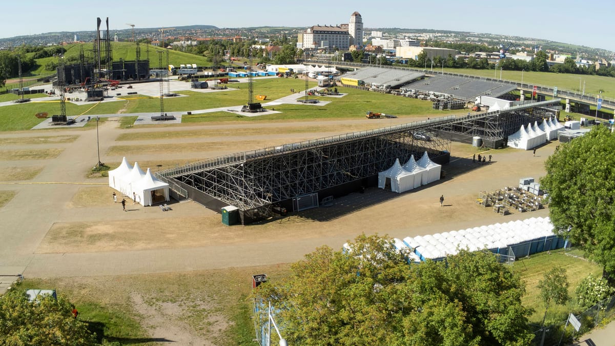 Dresden erlaubt nur noch fünf Großkonzerte pro Jahr in der Rinne
