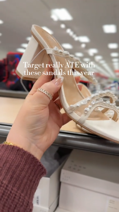 Pearl Sandals from Target Cutest Find Ever!