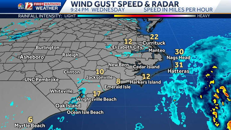 Coastal low's tropical storm-force winds pounded North Carolina beaches ...
