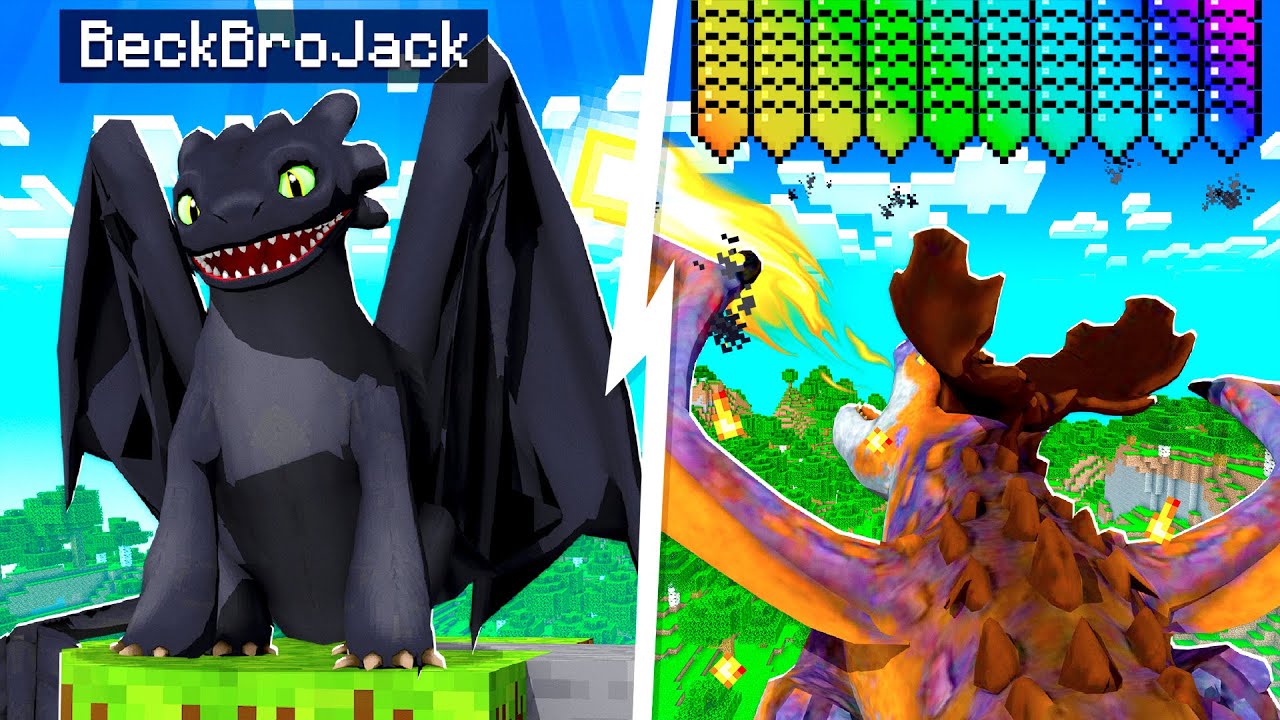 Morphing Into Every Dragon In Minecraft