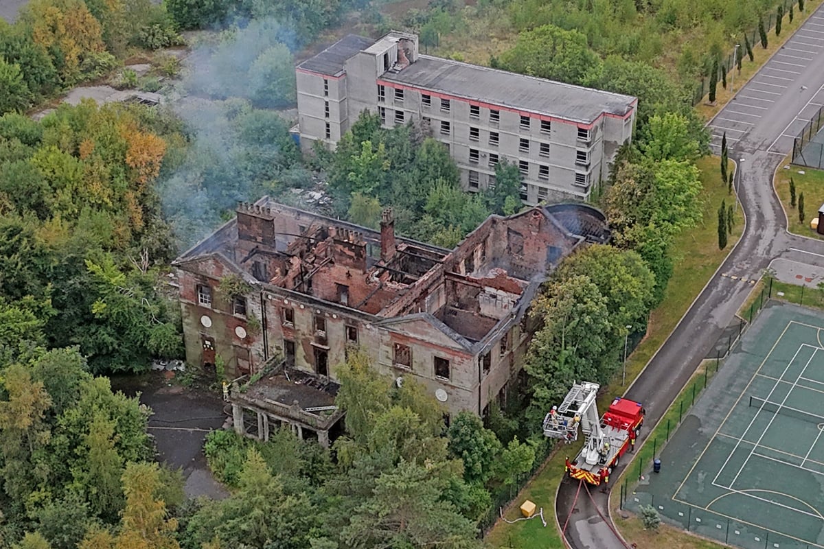 Girl, 14, arrested on suspicion of arson after manor house blaze