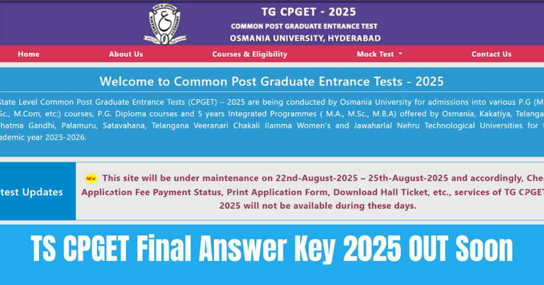 TS CPGET Final Answer Key 2025 Out Soon at cpget.tgche.ac.in; Check Steps to Download PDF Here