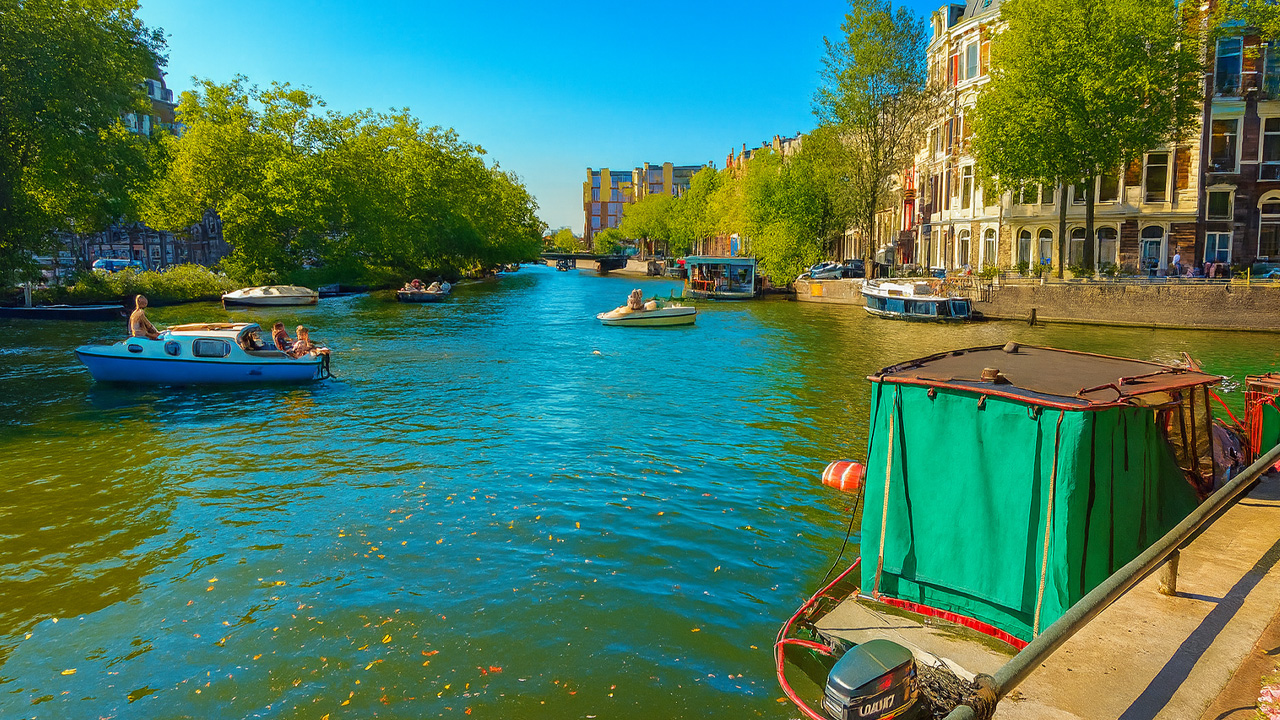 Amsterdam gate for gate – Byvandring i Nederland 4K