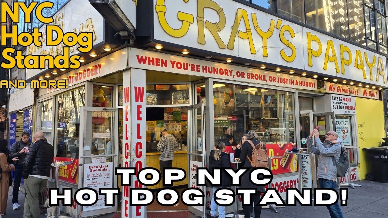 TOP NYC Hot Dog Stands 2025: Gray’s Papaya!