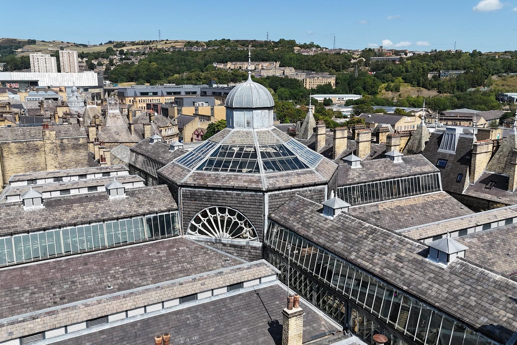 Work to Halifax Borough Market's roof is now complete as £4.5 million ...