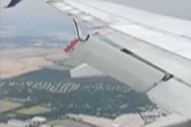 Delta Air Lines passengers terrified as they watch wing 'break' while ...