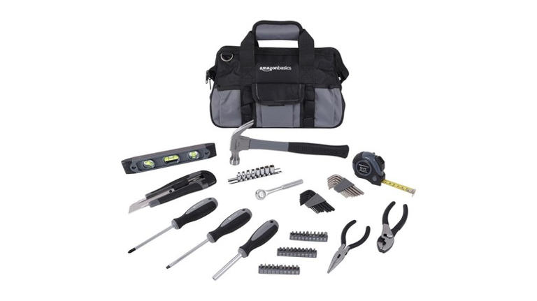 Amazon Basics 65-Piece Home Basic Repair Tool Kit: Here's What's Included