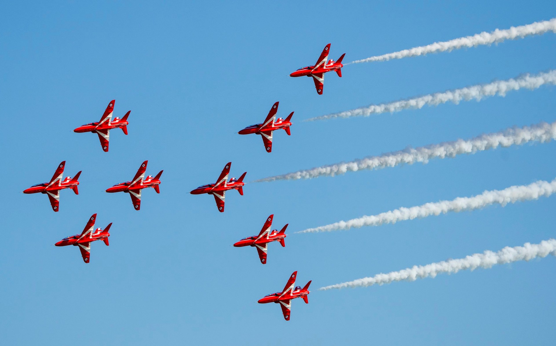 Red Arrows' bank holiday flight path revealed