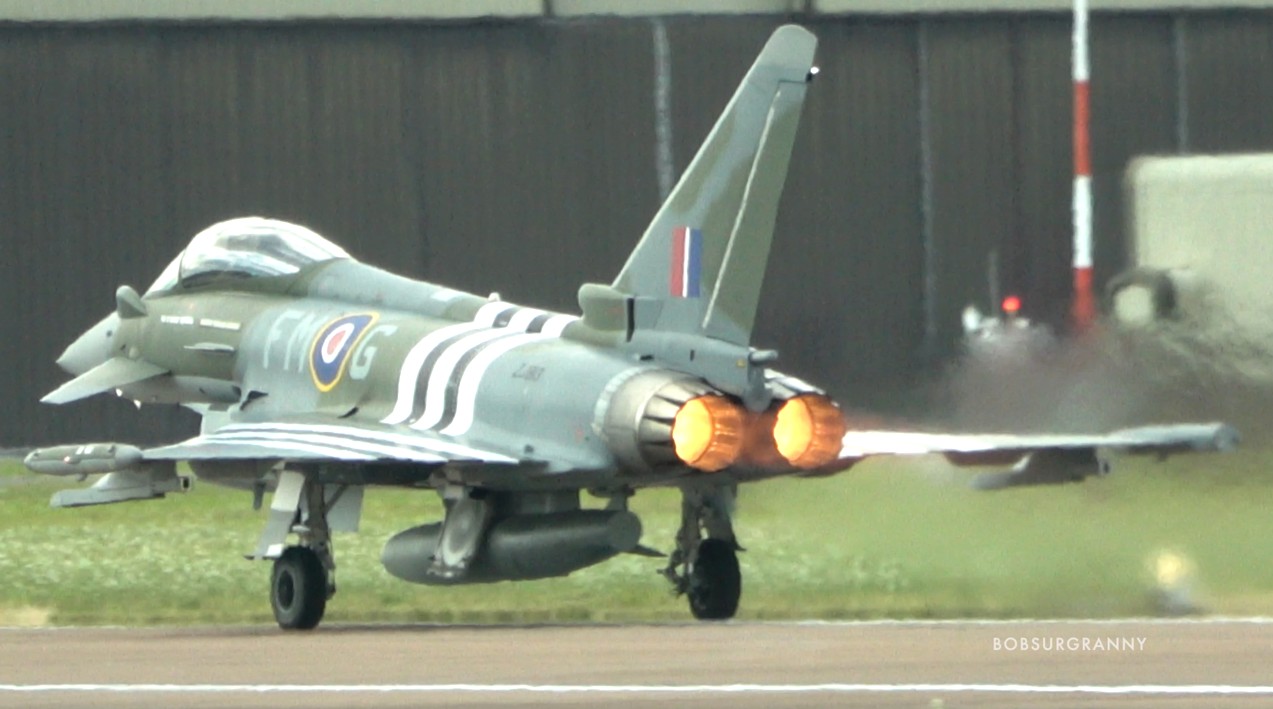 ‘Moggy’ Typhoon Jet Steals the Show at RIAT 2024