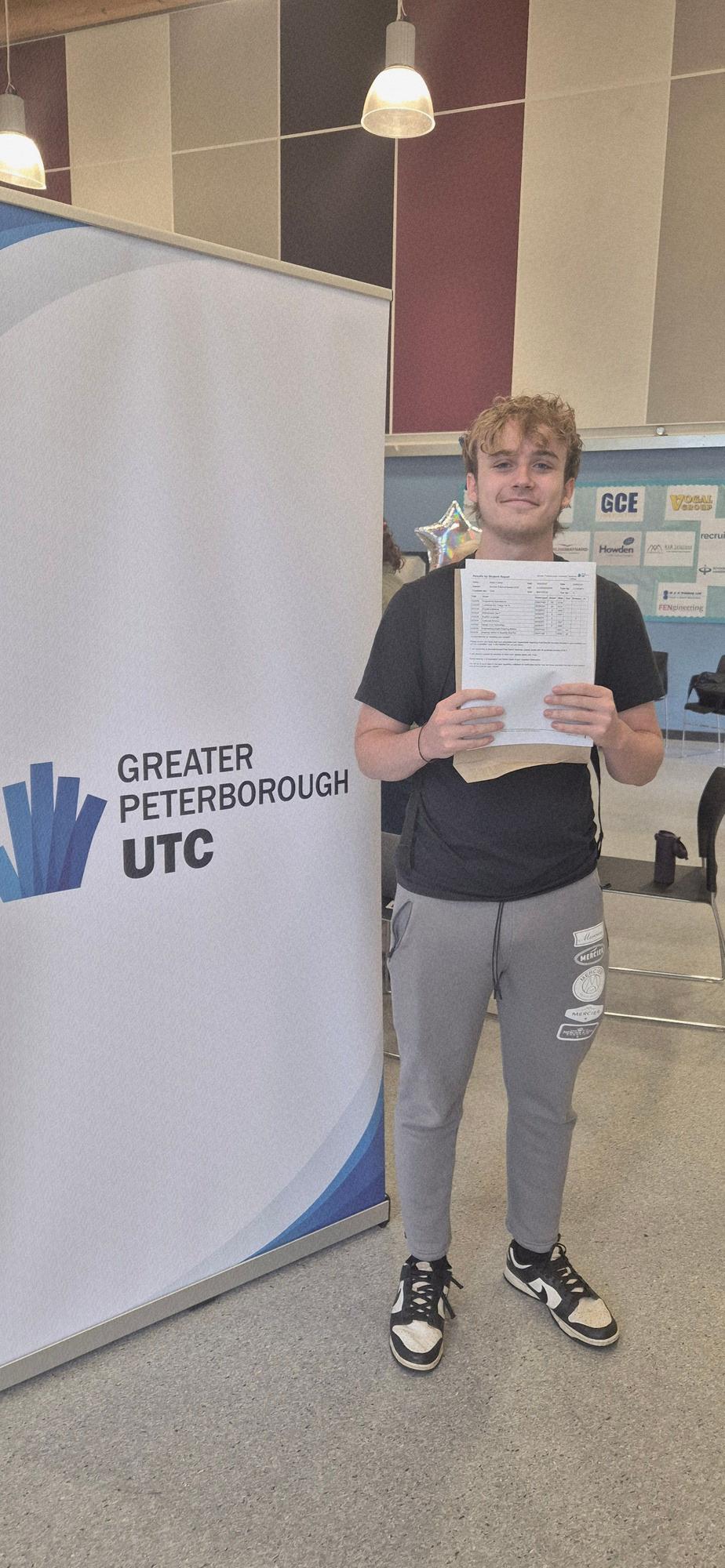 Students at Greater Peterborough UTC receive positive GCSE results