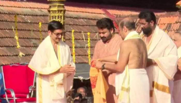 Mohanlal Honoured With Vilambara Pathrika By Travancore Royal Family At ...