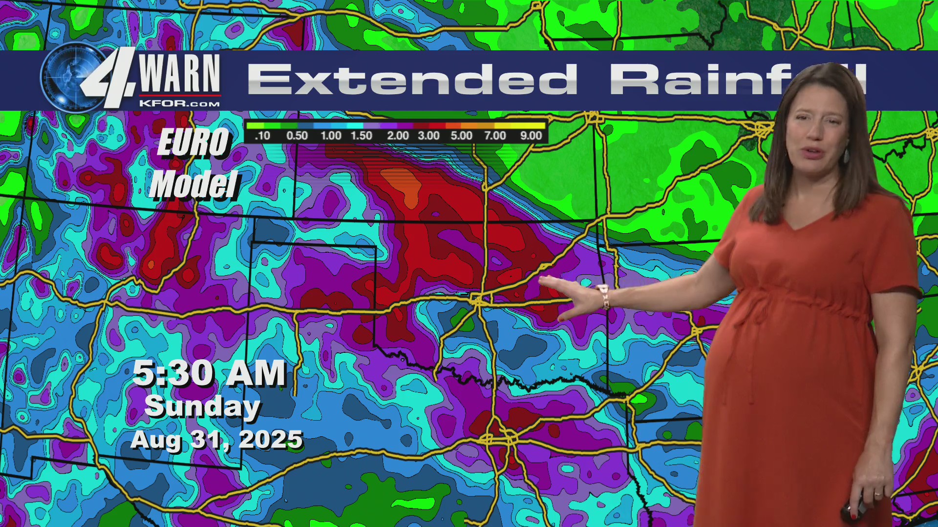 Emily Sutton talks about the cool and wet weather next week (8/21/25 5 ...