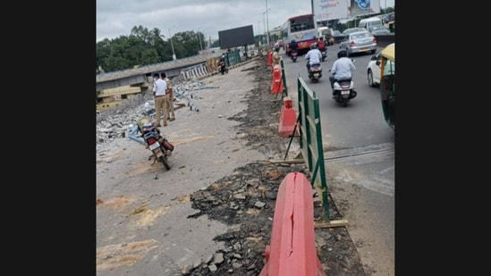 Bengaluru's new Hebbal flyover loop work begins, causes slow traffic ...