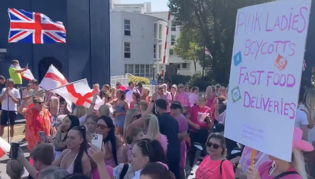 Who are the Pink Ladies? Anti-migrant hotel protesters vow to keep up ...