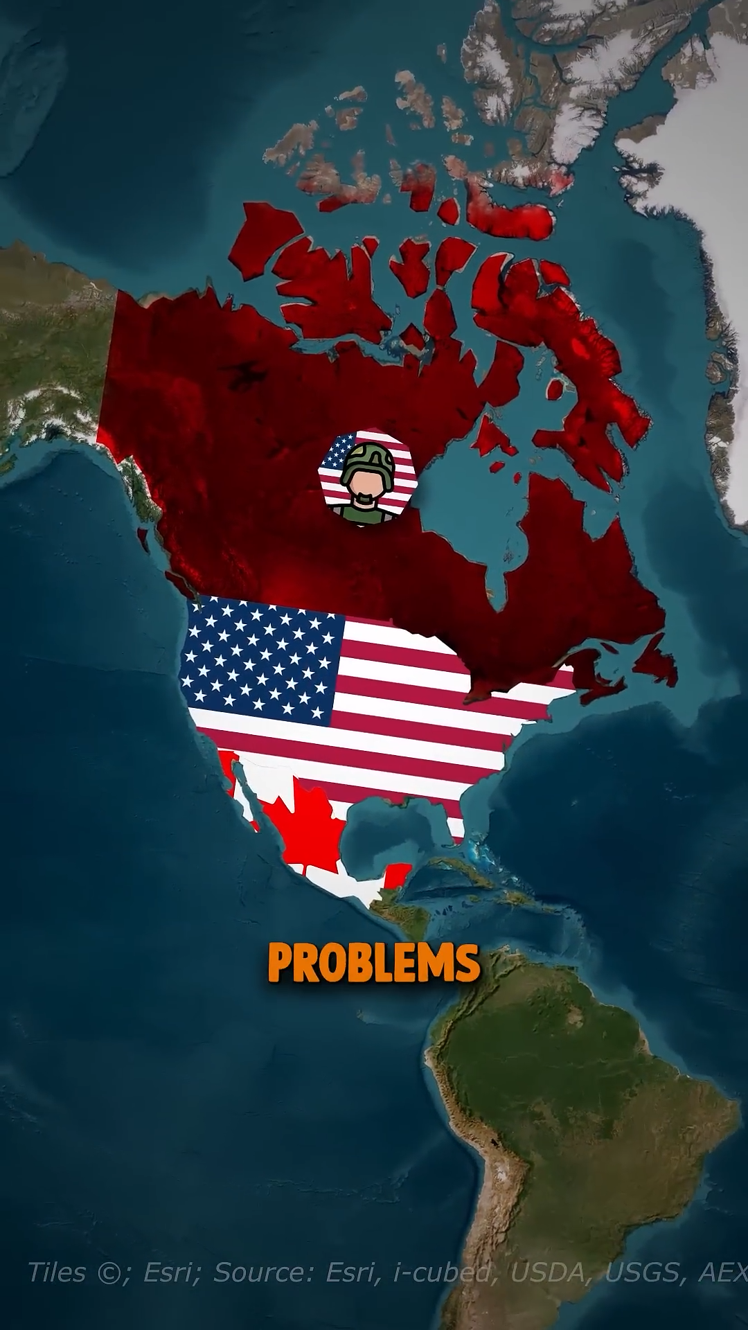 Geographic Swap Scenario of Canada and Mexico