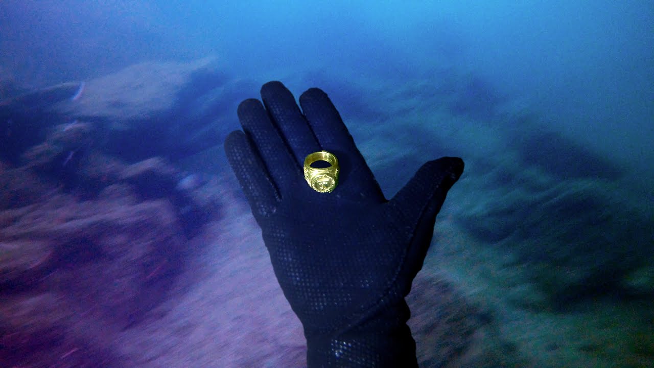 Emotional Return of Lost Gold Aggie Ring Found Underwater