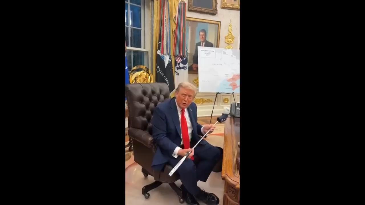 Trump thanks Ukrainian serviceman for veteran's golf putter presented ...