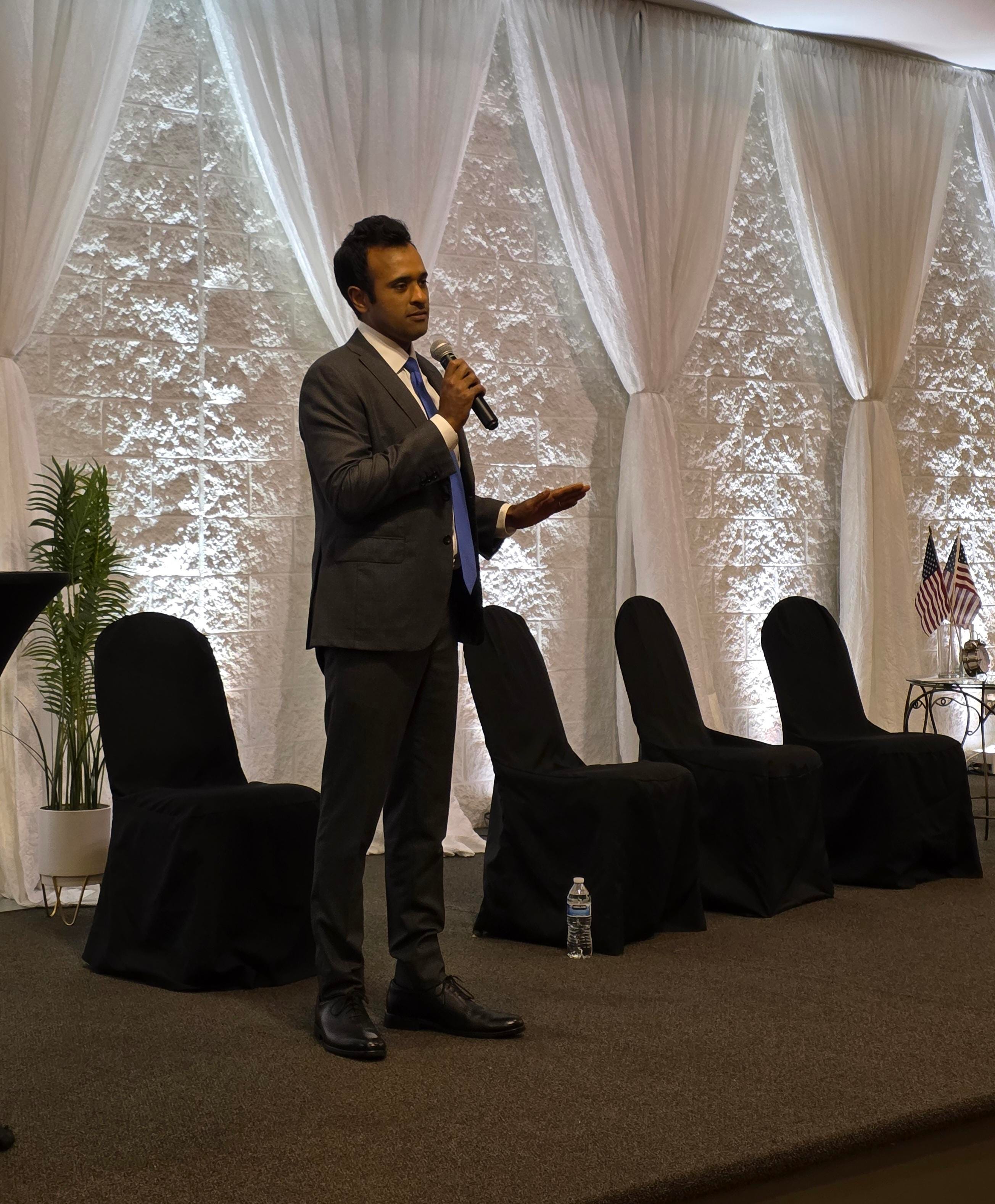 Gubernatorial candidate Vivek Ramaswamy says he wants to push education ...