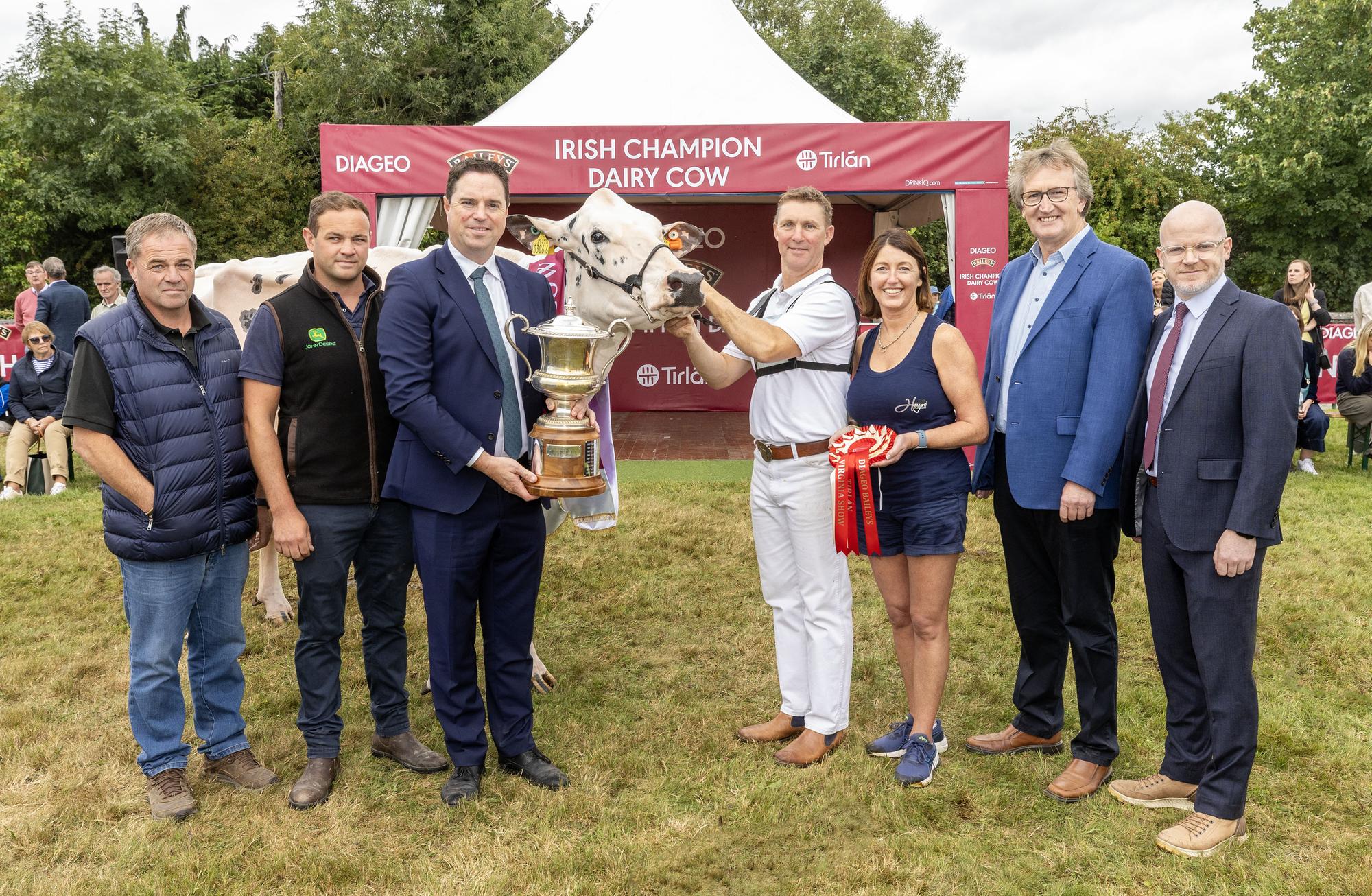 Annaghmore Fitz Atlee EX96 wins the 2025 Baileys' Cow