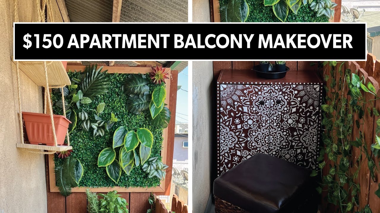 How to create a renter-friendly balcony makeover for just $150