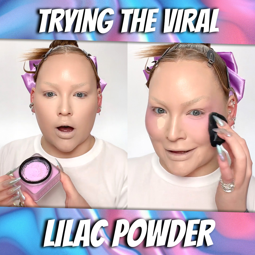 Trying The Viral Lilac Powder｜NikkieTutorial