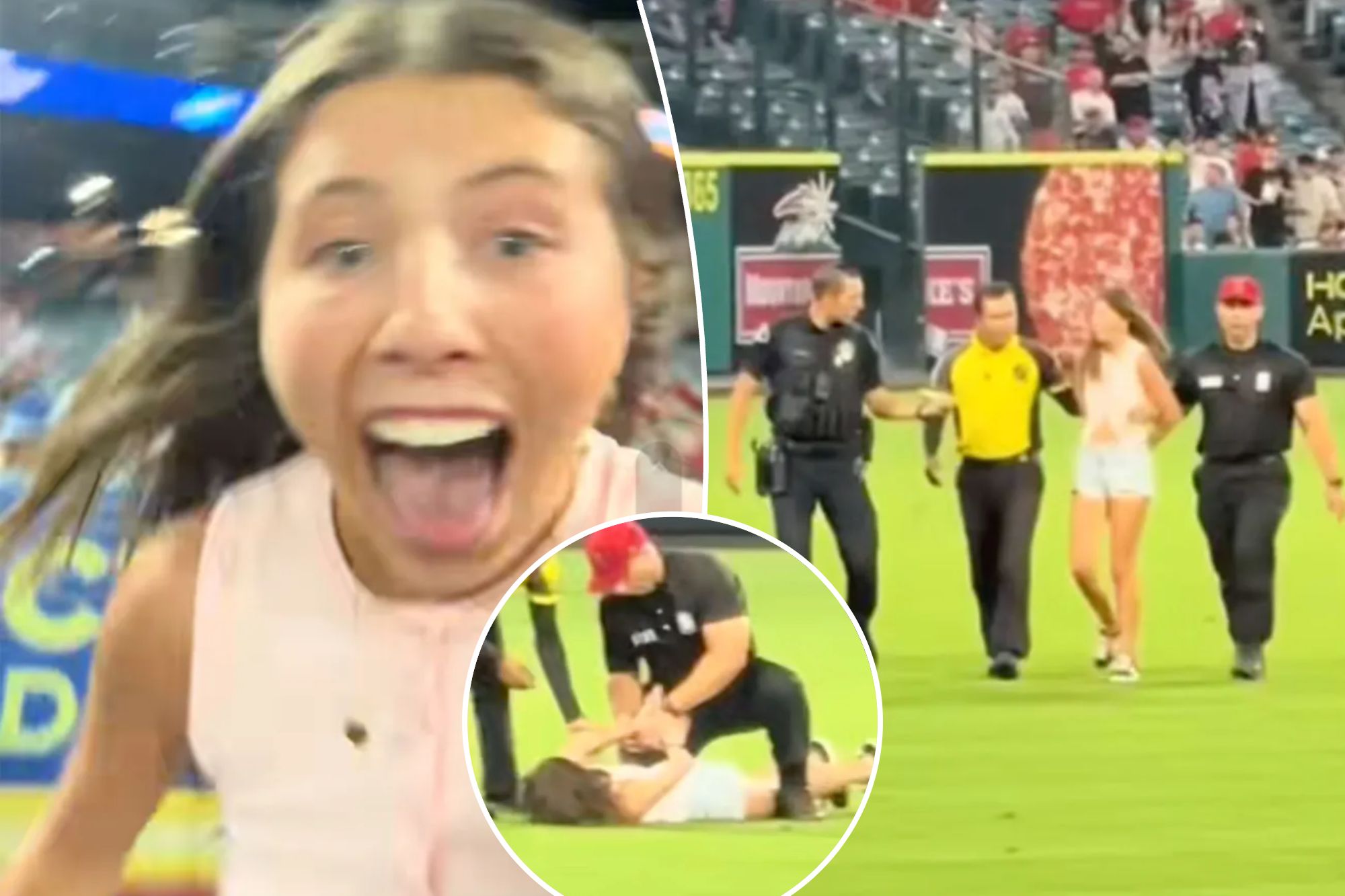 TikTokker arrested after filming herself running onto field during ...