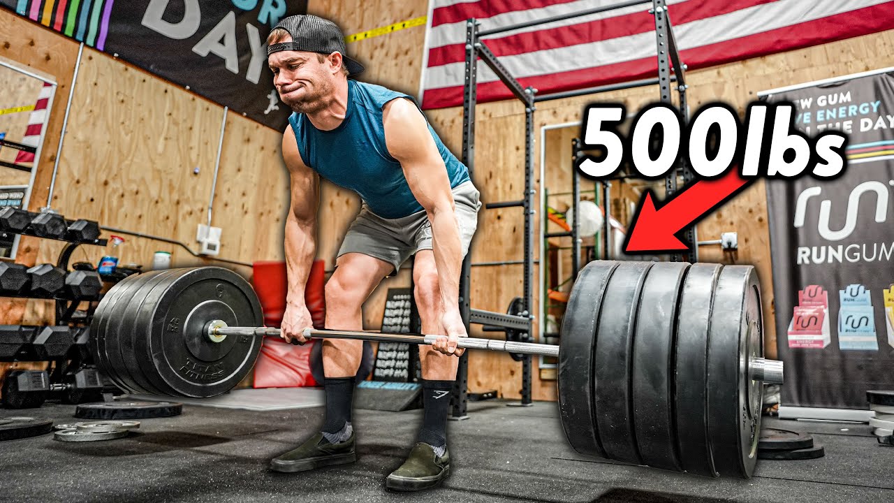 500 Pound Deadlift STRAIGHT into a Sub 5 Minute Mile! (update)