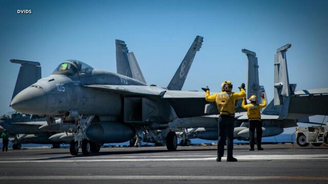 Pilot rescued after U.S. Navy fighter jet crashes off Virginia coast