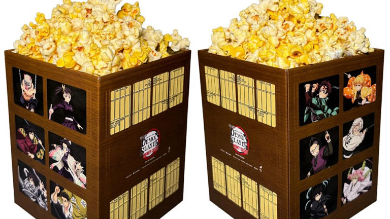 New Demon Slayer Infinity Castle Popcorn Bucket Tin Price Revealed at ...