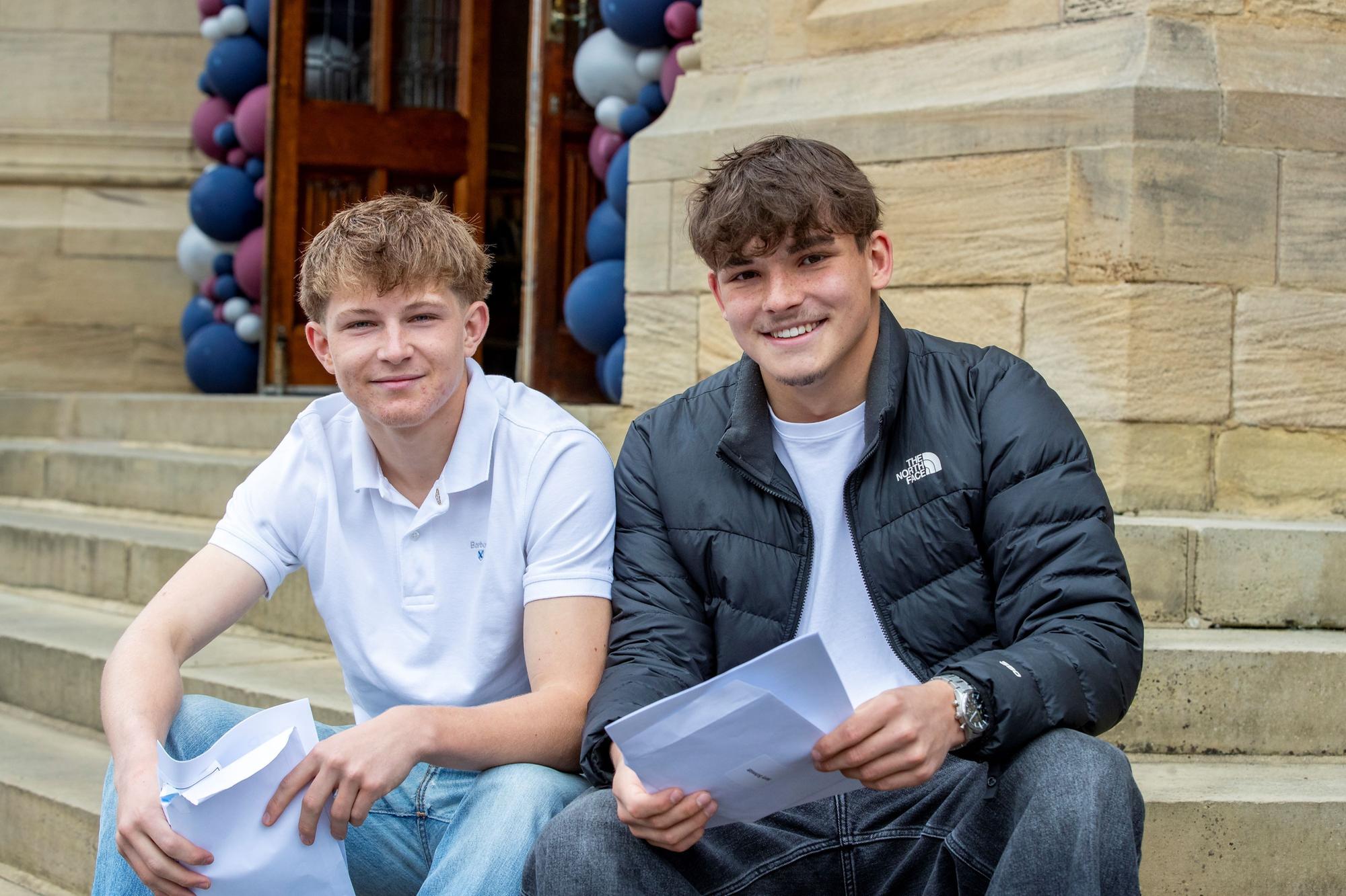 Bradford Grammar duo celebrate GCSE success and rugby academy triumphs