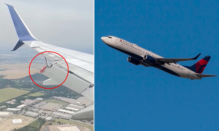Delta Airlines Boeing 737 loses part of its wing in mid-air, terrifying ...