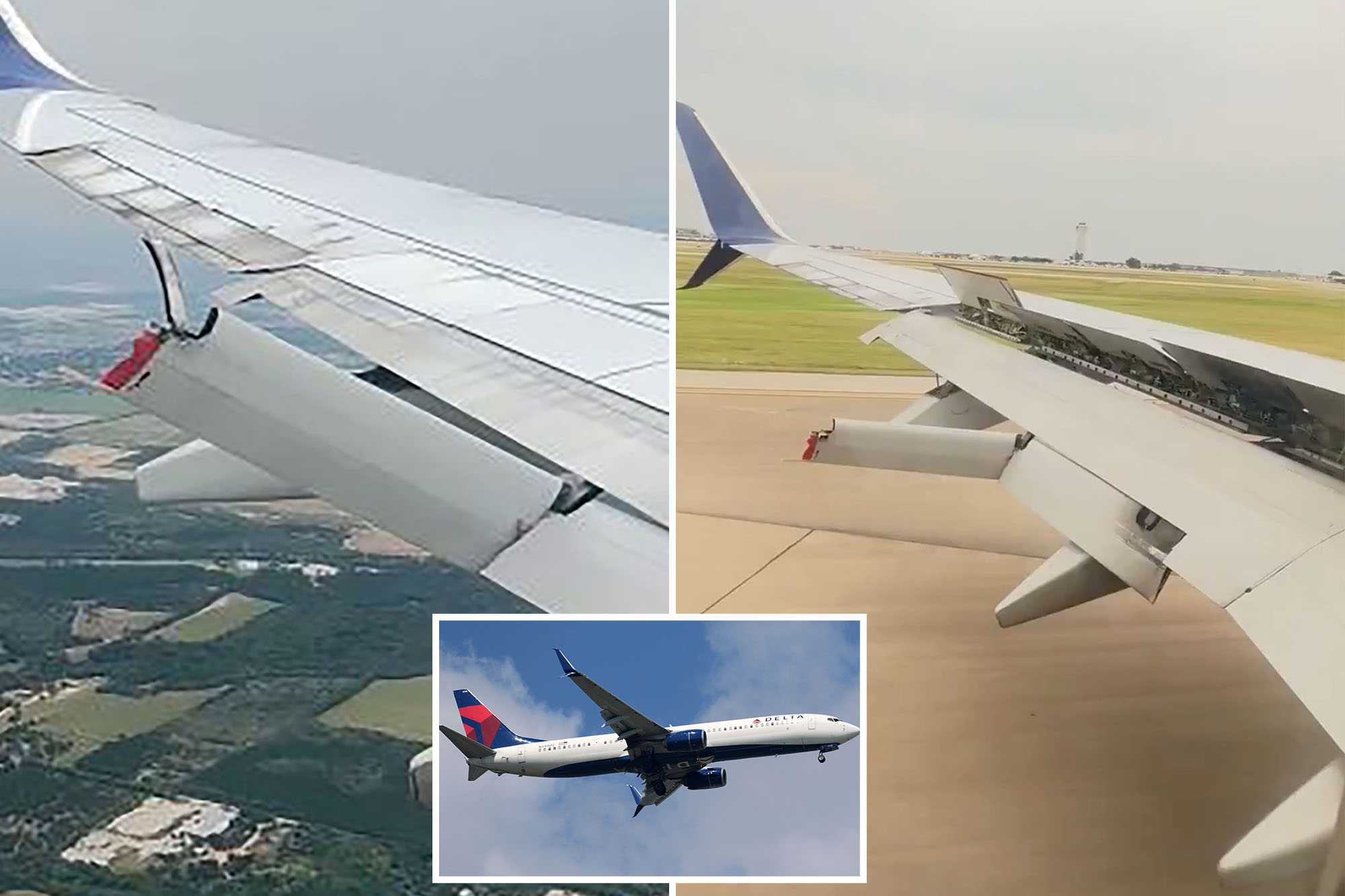 Alarming video shows part of Boeing wing breaking during a Delta flight