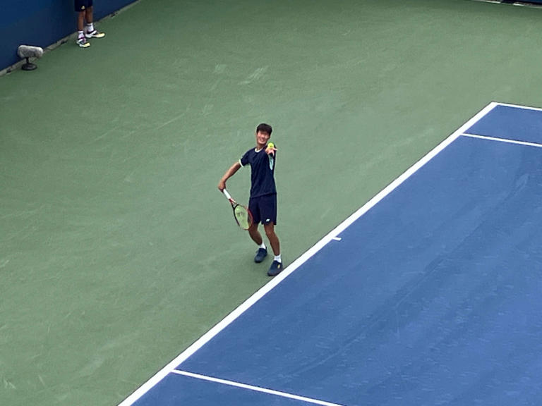 Forced to play US Open quals., N.J. tennis star Michael Zheng dominates ...