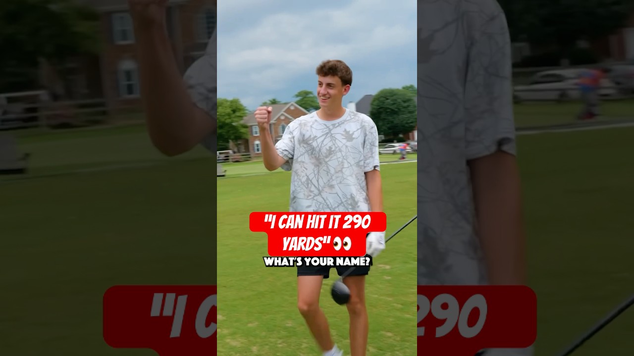 This High Schooler Claims He Can Hit His Driver 290 Yards!