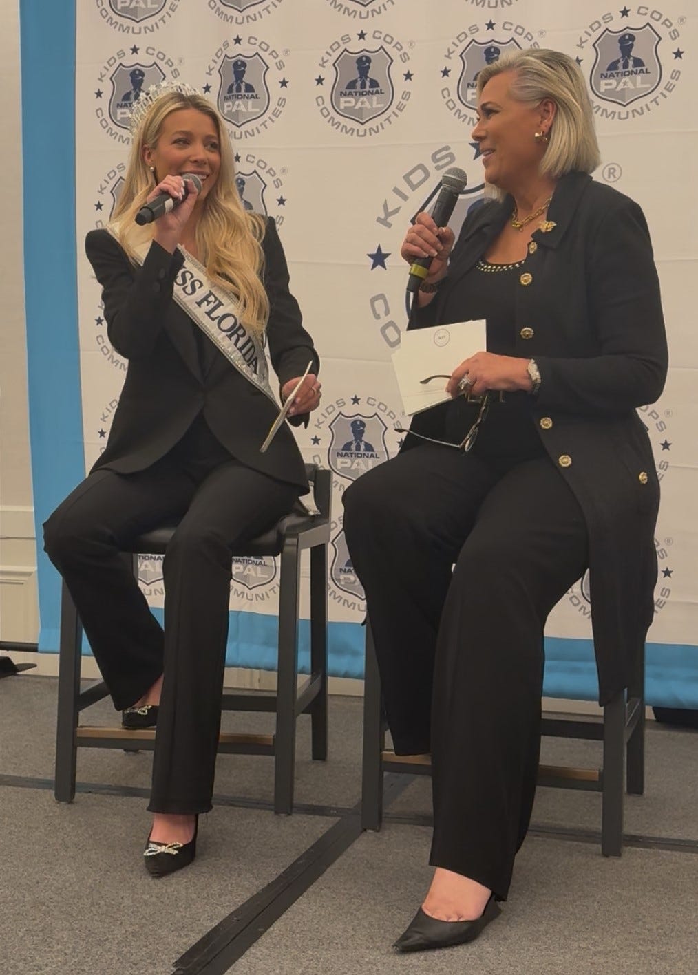 Miss Florida USA, from Palm Beach County, meets with PAL members in ...