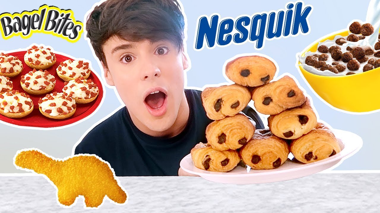 Recreating and eating only favorite childhood snacks for 24 hours