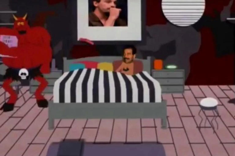 South Park fans uncover identity of the man above Satan's bed in latest ...