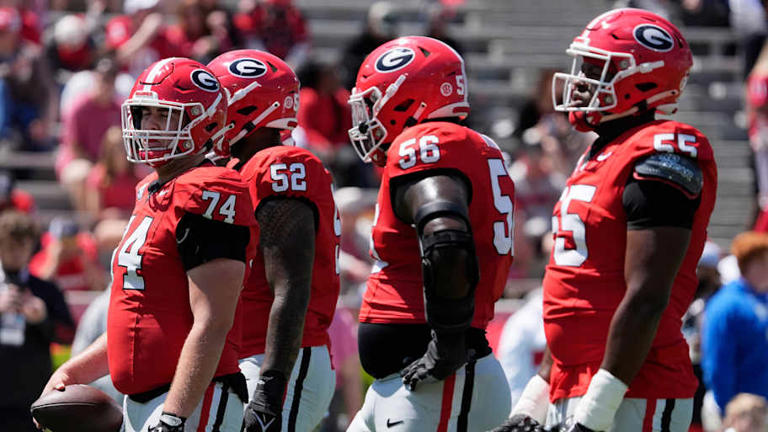 Georgia Bulldogs Offensive Line Ranked Among College Football's Most ...