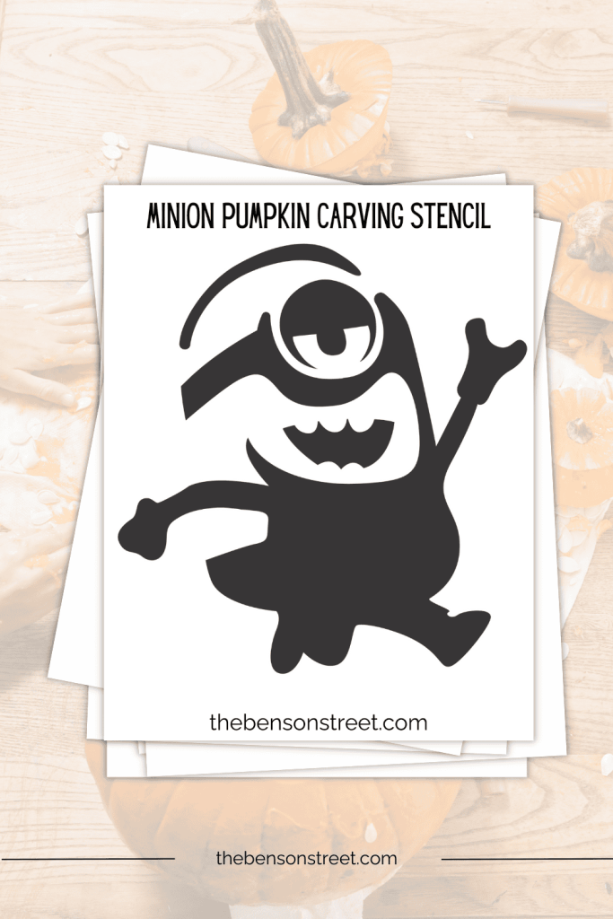 Free Minion Pumpkin Stencil Printable Carving Template