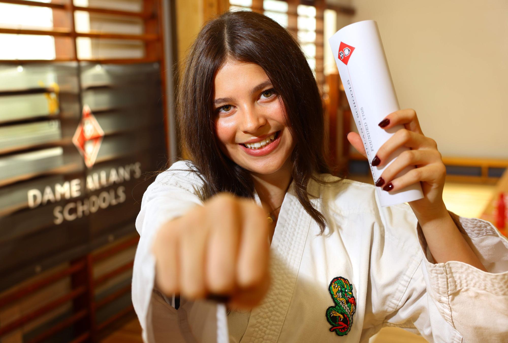 Karate-kid Maya knocks down barriers to GCSE success