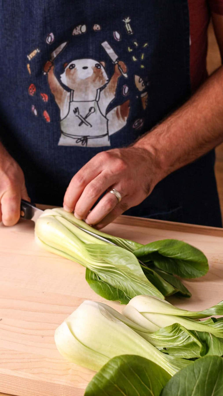 Roasted bok choy