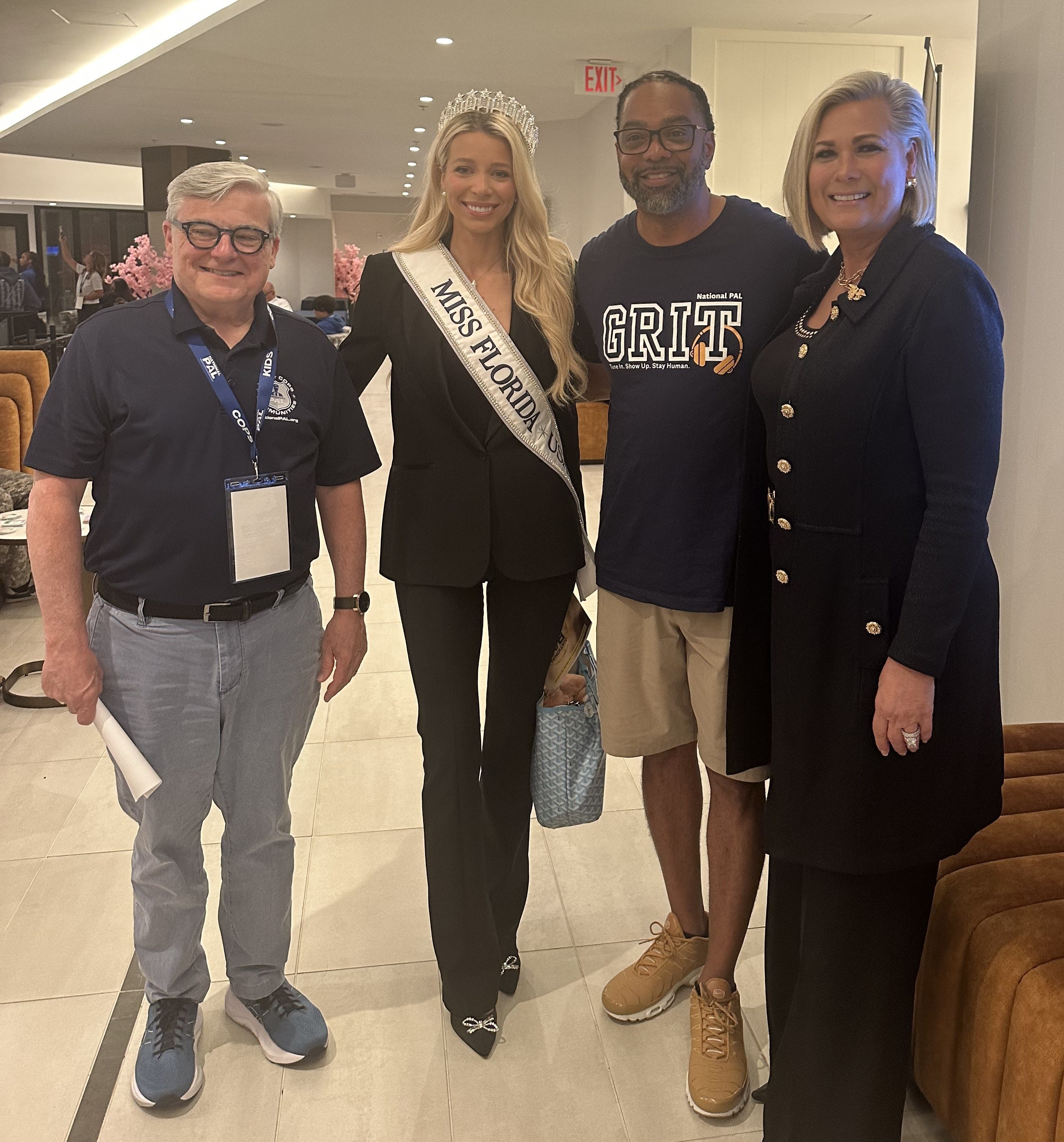 Miss Florida USA, from Palm Beach County, meets with PAL members in ...