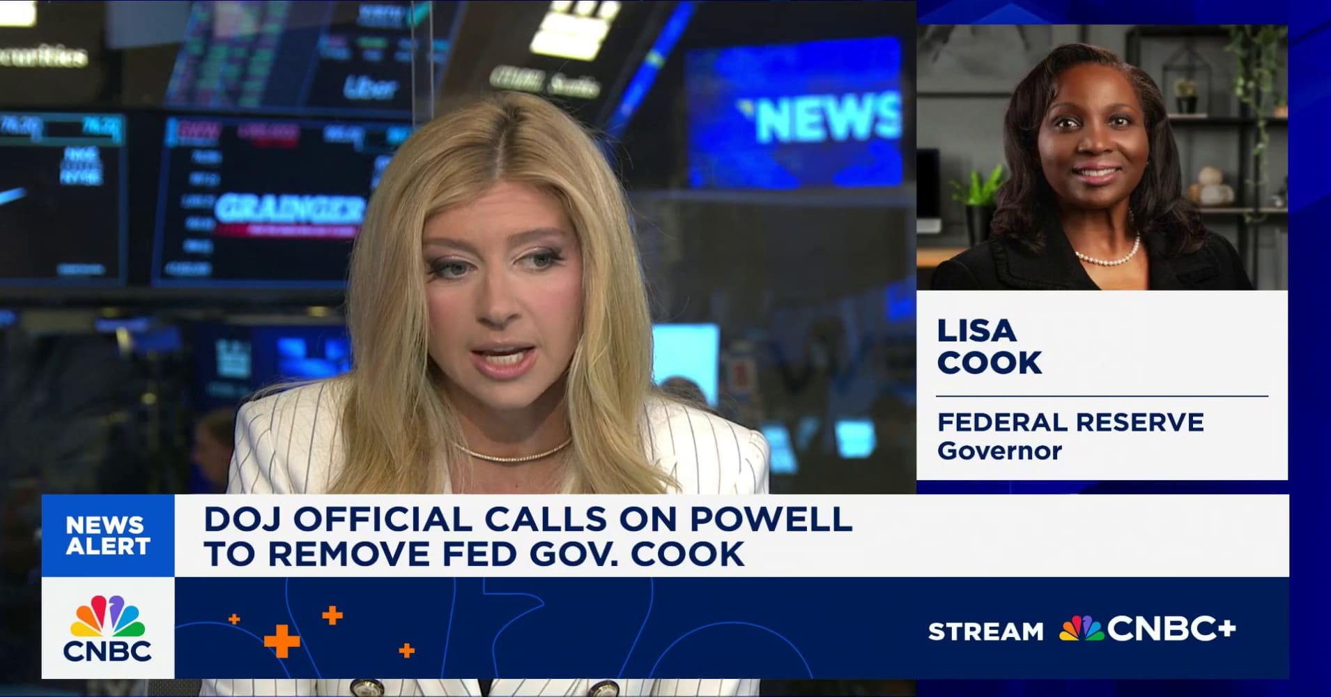 DOJ official calls on Fed Chair Powell to remove Fed Gov. Lisa Cook
