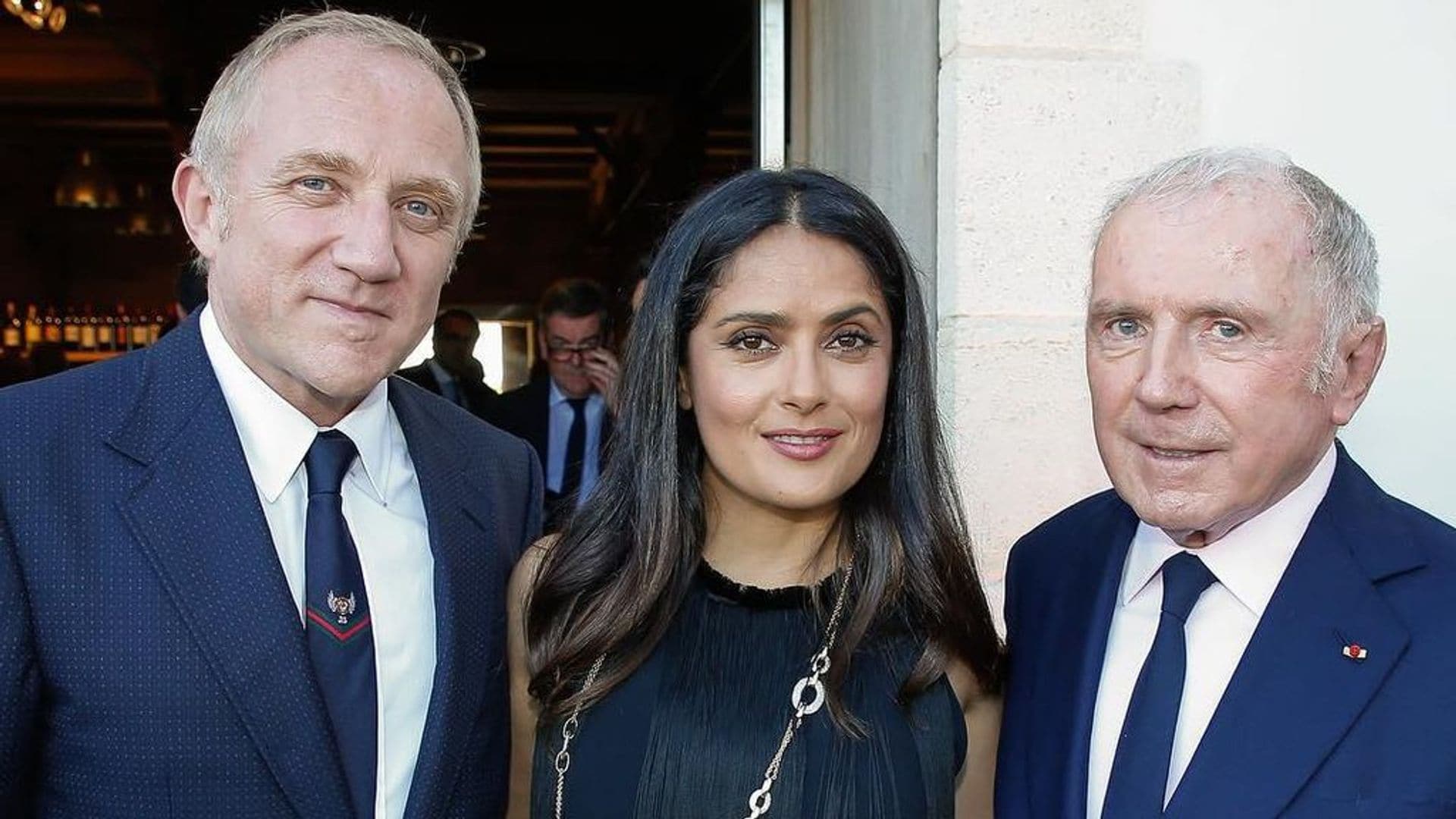 Salma Hayek celebrates her father-in-law’s 89th with a loving message ...