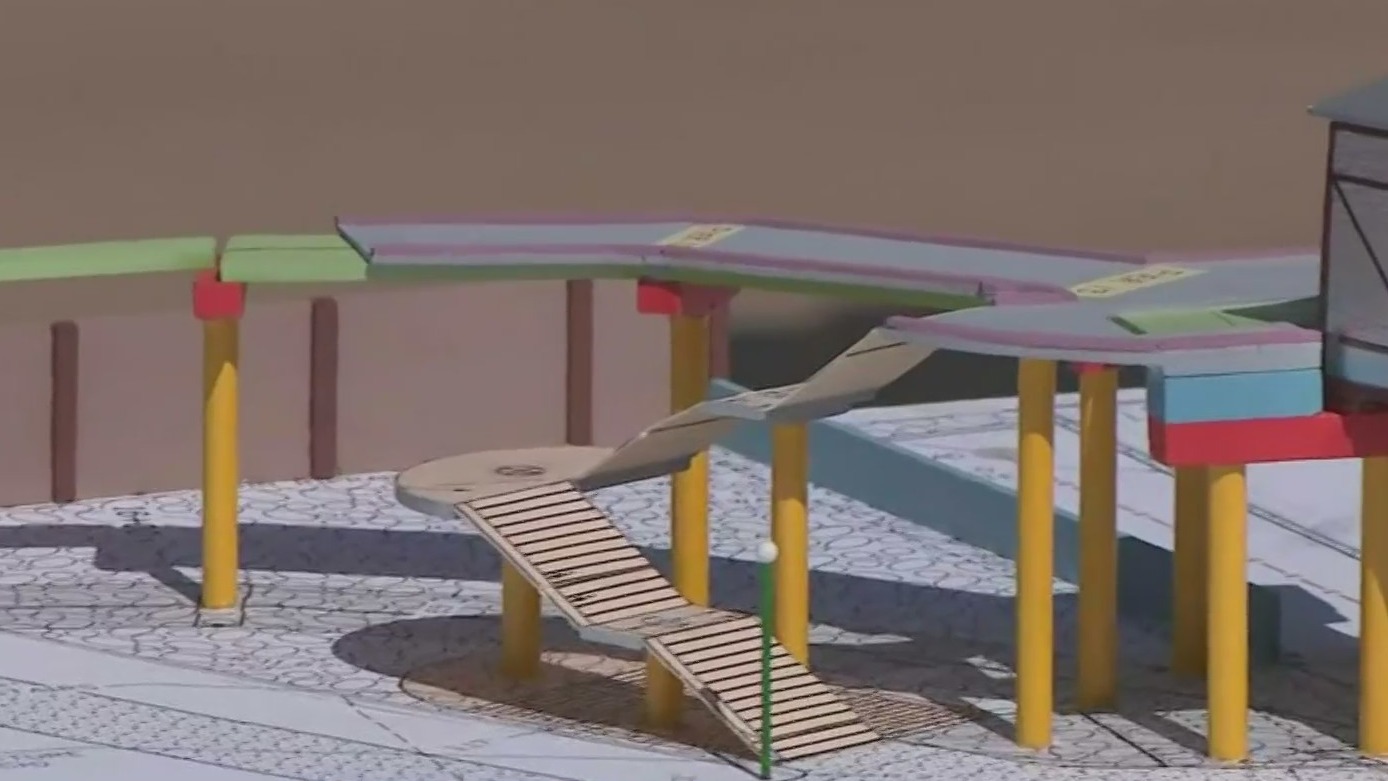 Pedestrian bridge over Santa Fe Drive unveiled
